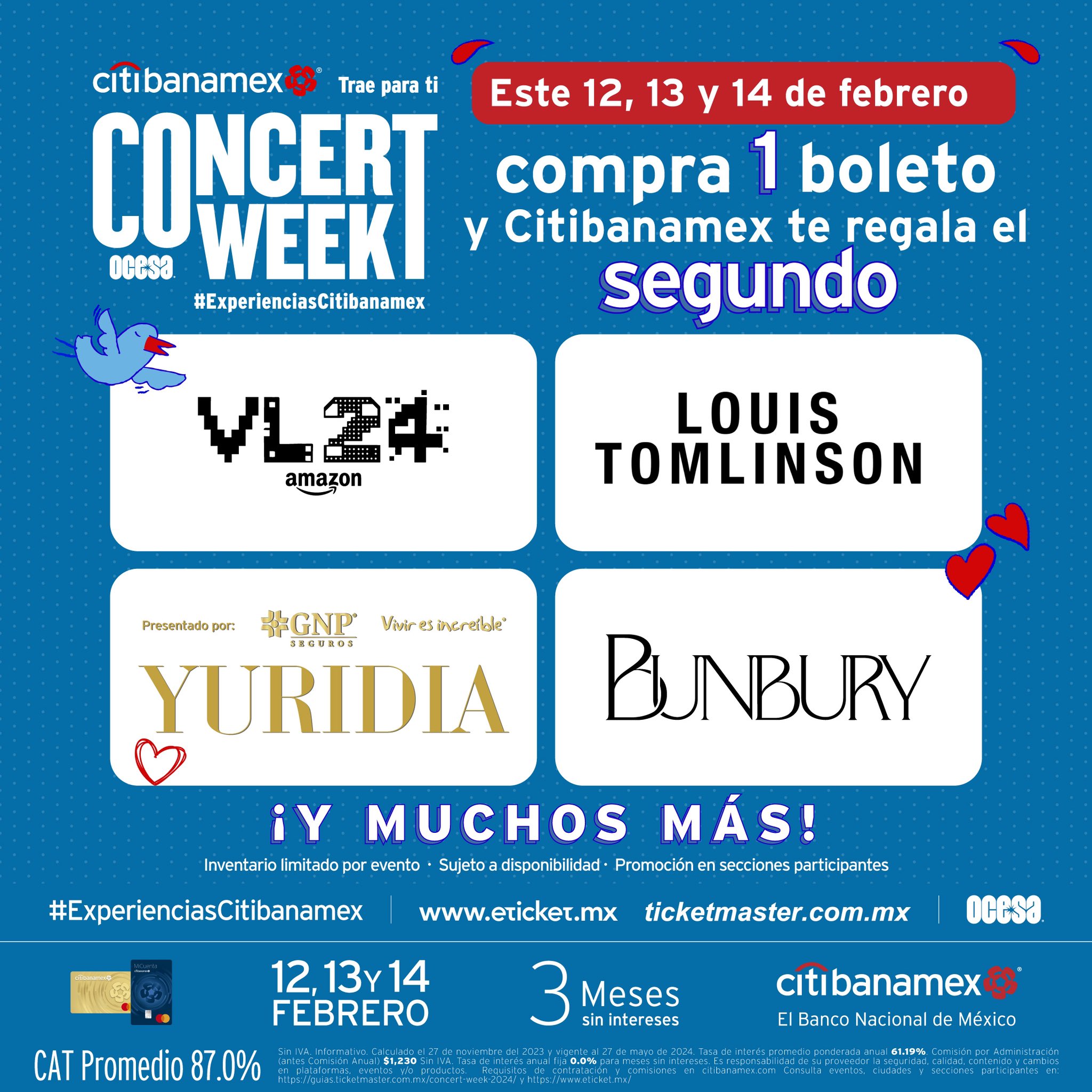 OCESA ANUNCIA CONCERT WEEK: BOLETOS AL 2X1 POR SAN VALENTIN - heaven ...