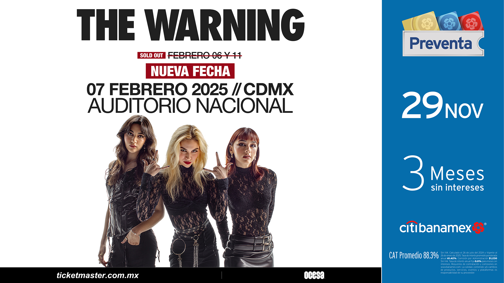 The Warning regresa a la Ciudad de México: nueva fecha en el Auditorio ...