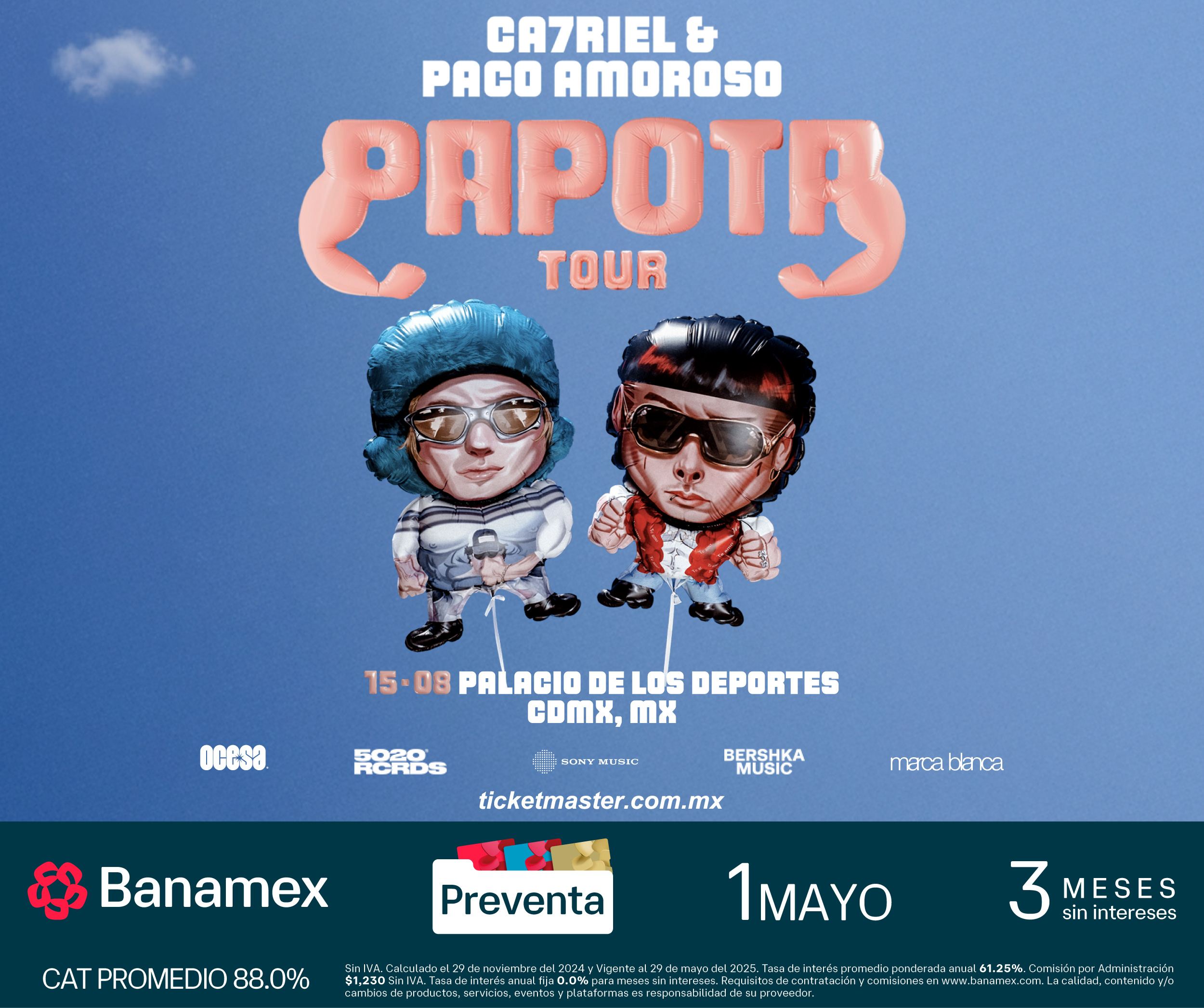 CA7RIEL y Paco Amoroso en CDMX: Un Show Épico en el Palacio de los ...